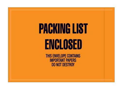 Mil-Spec "Packing List Enclosed" Envelopes Commercial & Industrial ...