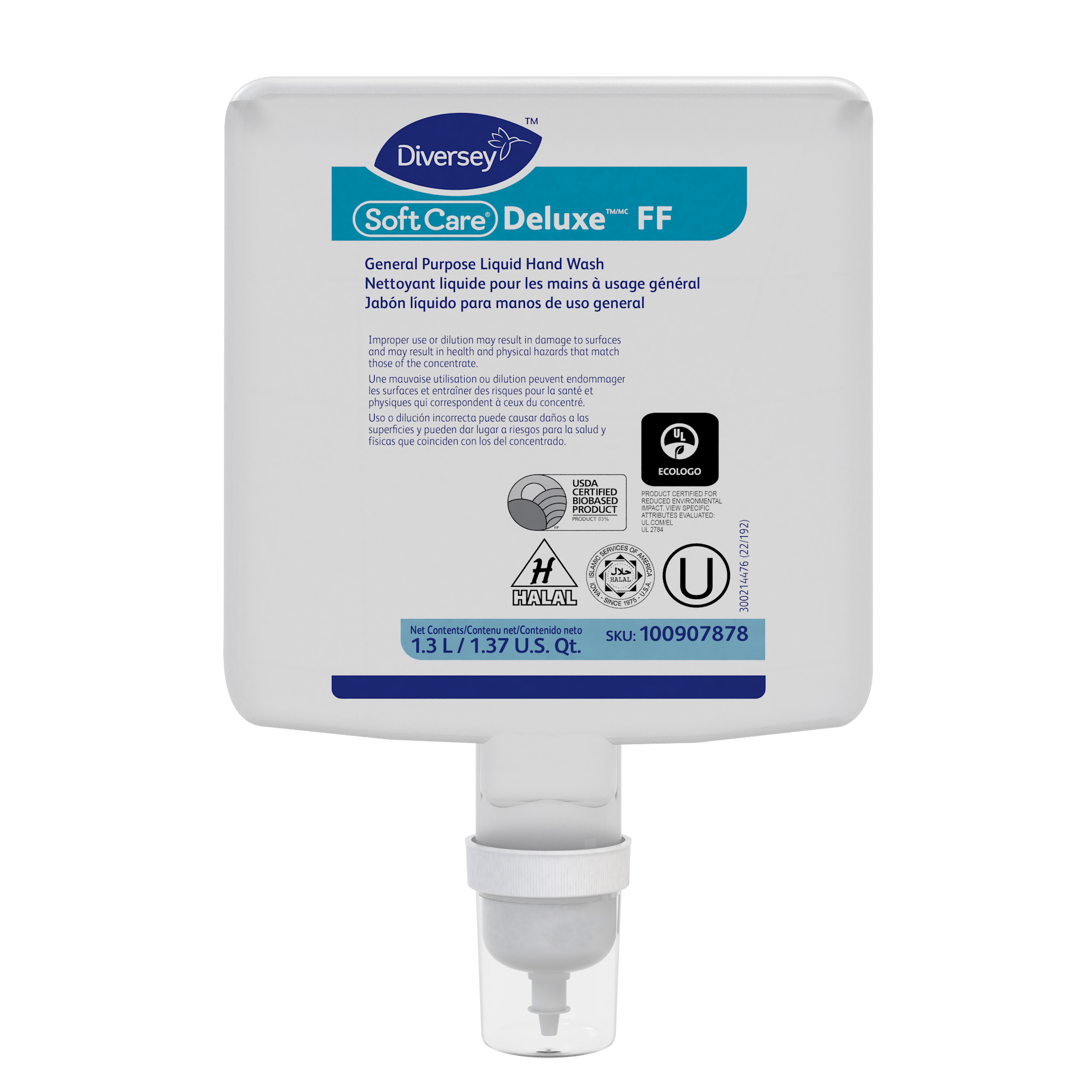 Diversey Soft Care Deluxe Hand Soap 100907878 - 1300ml, 6 Count - 16807 ...