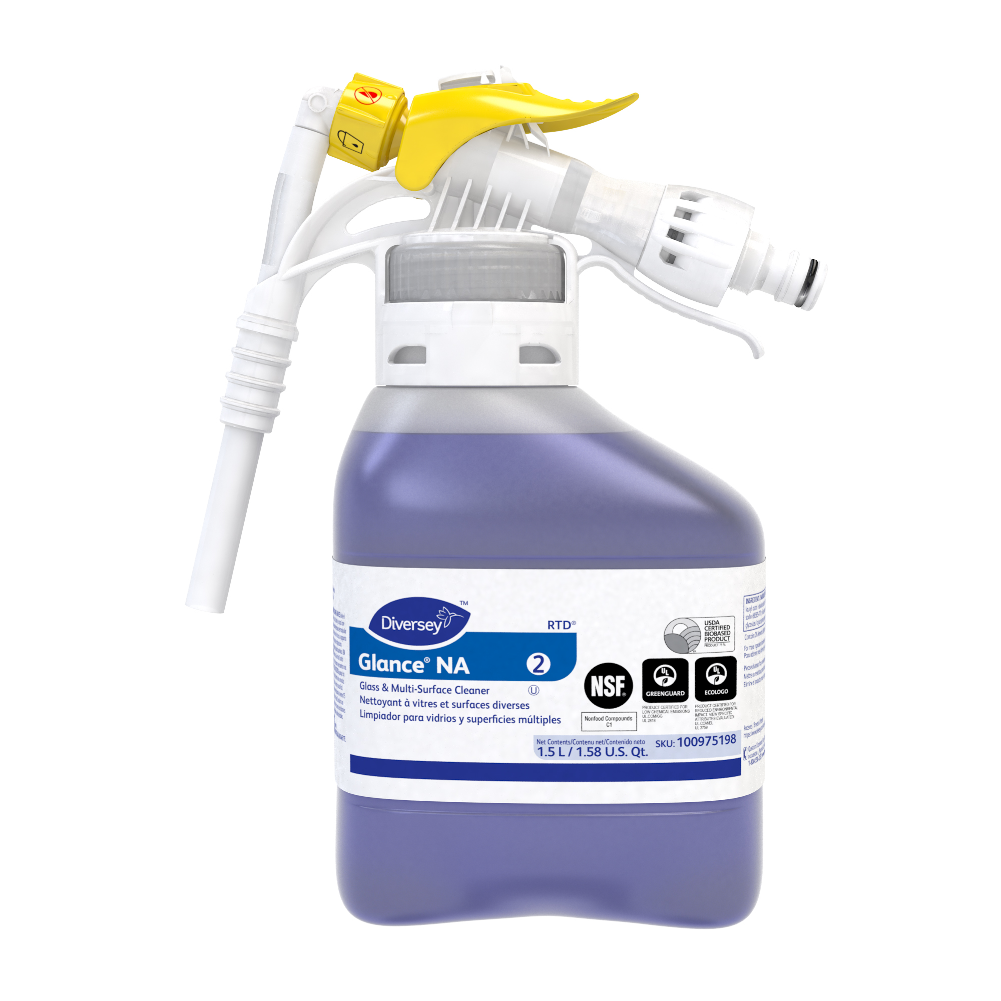 Diversey Glance NA Non-Ammoniated Glass & Multi-Surface Cleaner ...