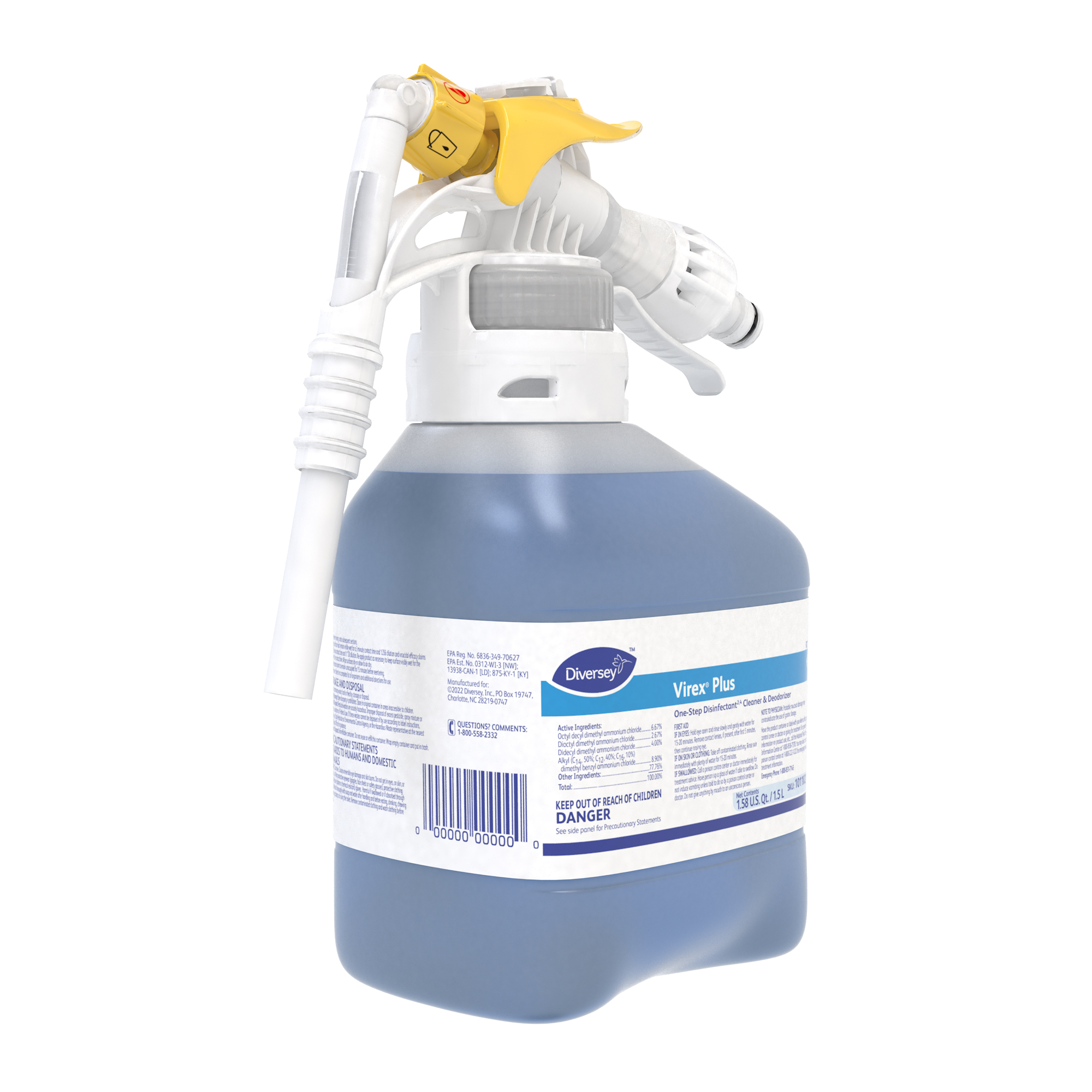 Diversey Virex Plus One-Step Disinfectant Cleaner & Deodorant 101102925 ...