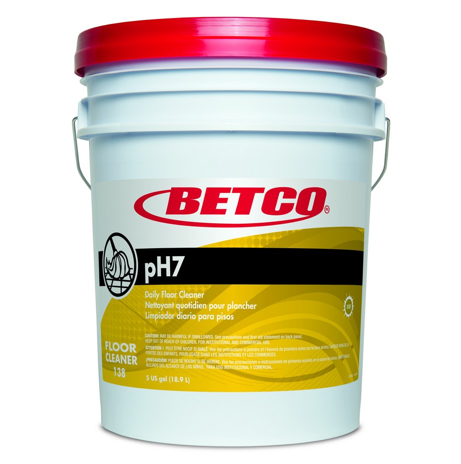 Betco 13805 pH7 Neutral Daily Floor Cleaner Concentrate - 5 Gallon Pail ...