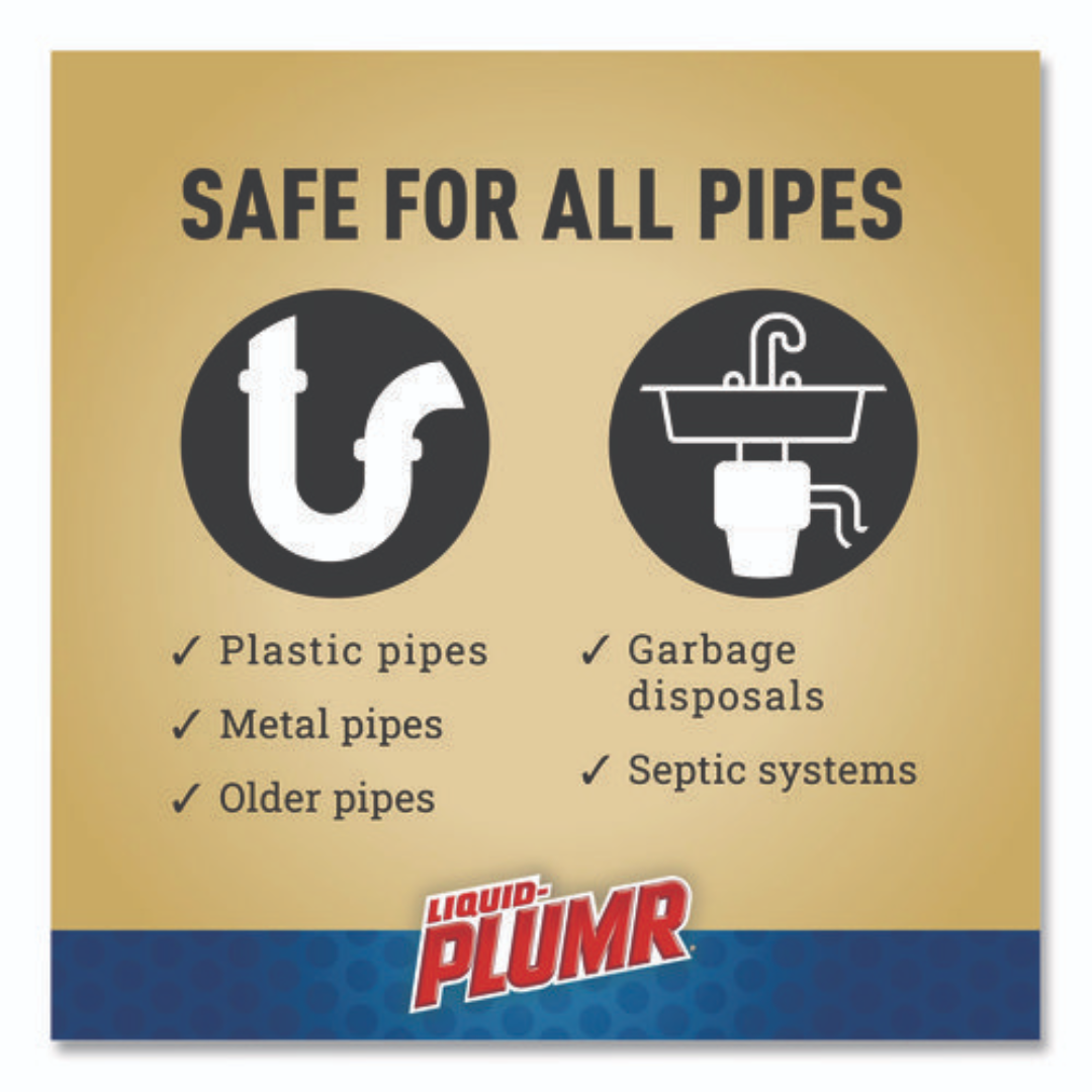 Clorox 00228 Liquid Plumr Pro Strength Full Clog Destroyer Plus Pipeguard 80oz - 10439 ...