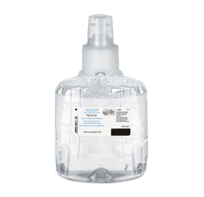 Gojo 1941-02 Provon Clear & Mild Foam Handwash LTX-12 - 1200mL Refill ...