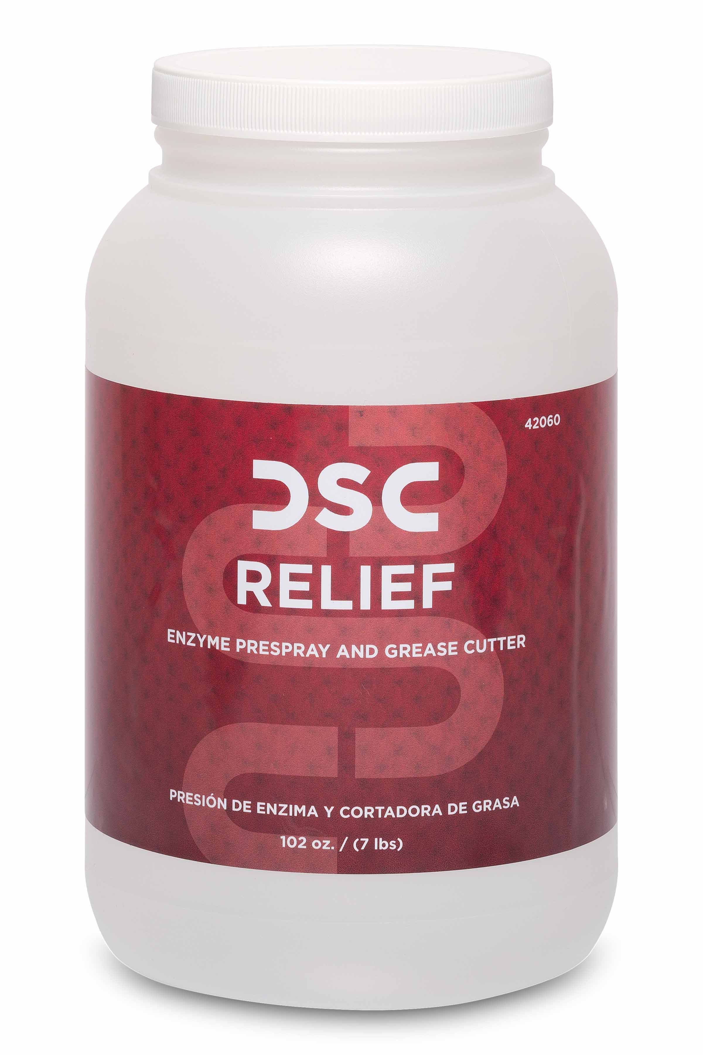 DSC 42060 Relief Enzyme Prespray and Grease Cutter - 7 Pound Container ...