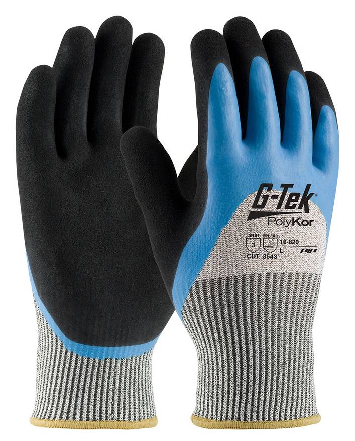 G-Tek Seamless Knit PolyKor Blended Glove with Acrylic Lining and ... G-Tek Seamless Knit PolyKor Blended Glove with Acrylic Lining and ...