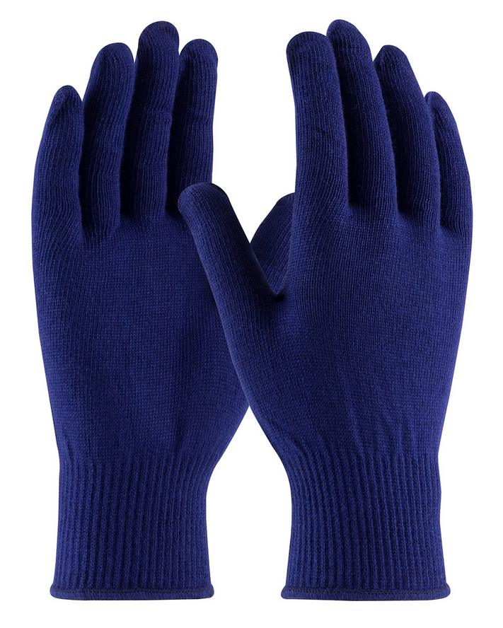 Seamless Knit Polypropylene 13 Gauge Glove - Extra Small, Blue - SupplyDen