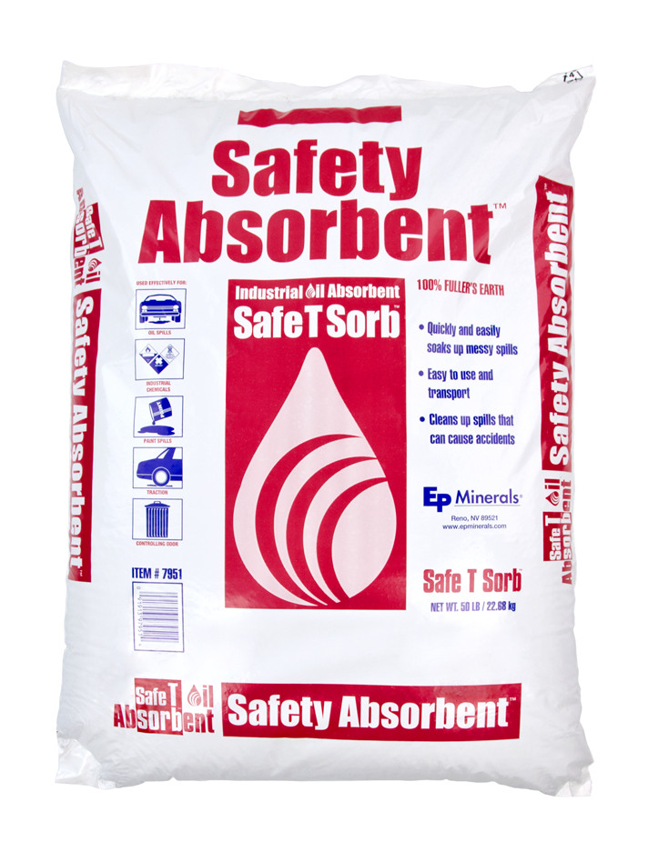 Safe T Sorb All Purpose Clay Absorbent - 50 Pound Bag - SupplyDen