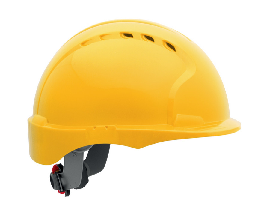 Evolution Deluxe Vented Short Brim HDPE Shell Hard Hat with Wheel ...