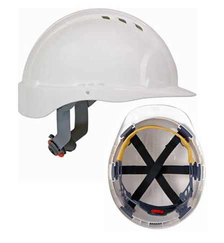 Evolution Deluxe Vented Standard Brim HDPE Shell Hard Hat with Wheel ...