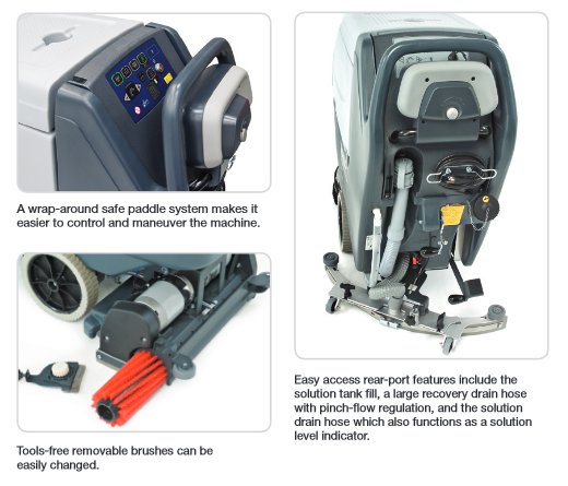 Advance Adfinity X24D 24" Wet Acid Battery Walk Behind Scrubber with ...