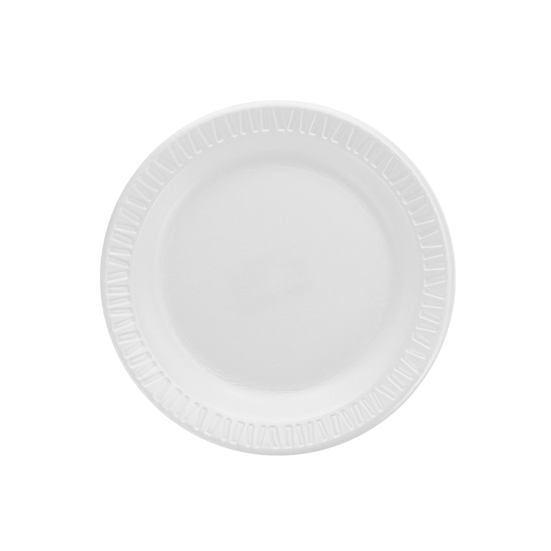 Dart 6PWQR Quiet Classic 6" Laminated Foam Plastic Plate - White ...