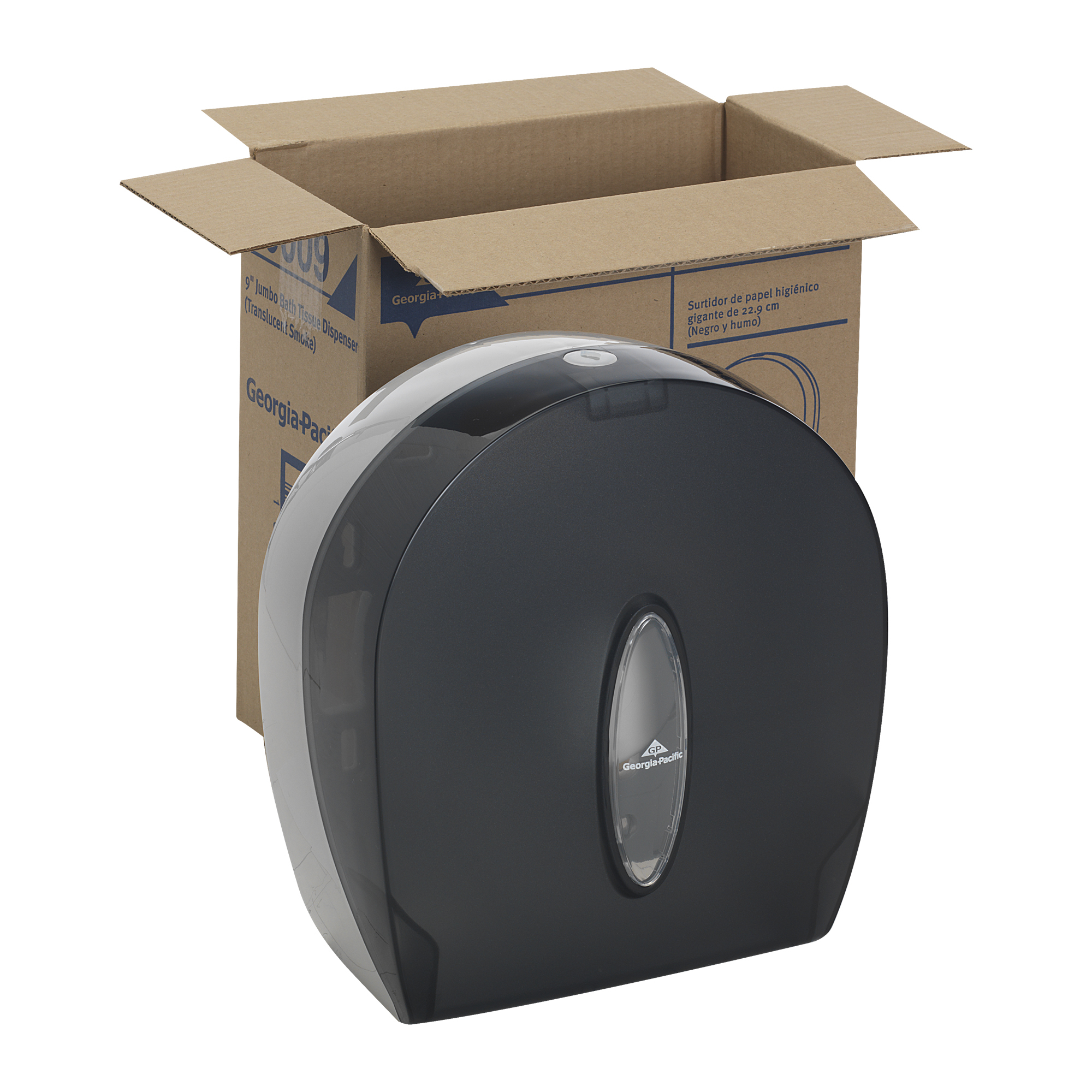 GP Pro 59009 9" Jr. Jumbo Bathroom Tissue Dispenser - Translucent Smoke ...