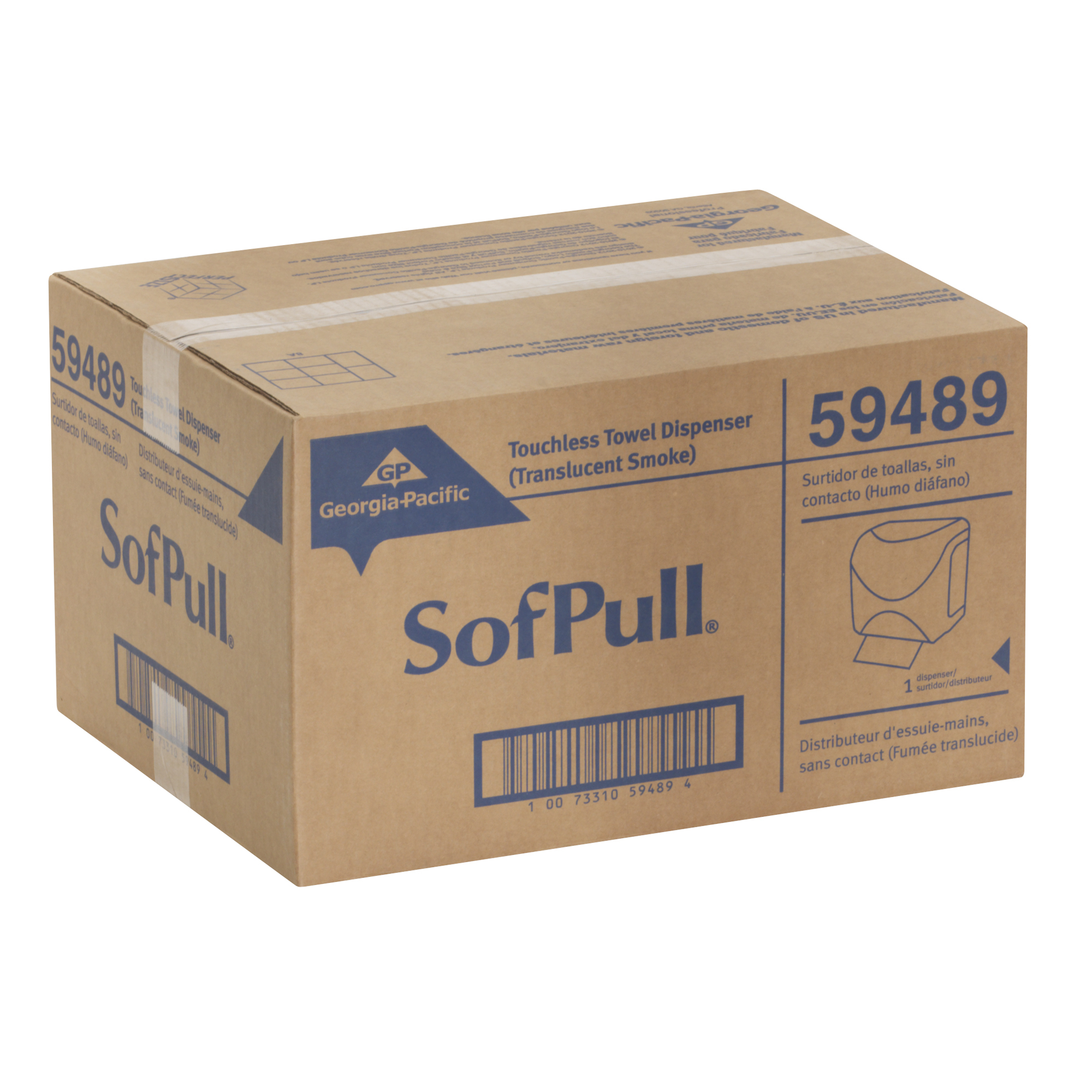 GP Pro 59489 SofPull Mechanical Hardwound Roll Towel Dispenser - Smoke ...