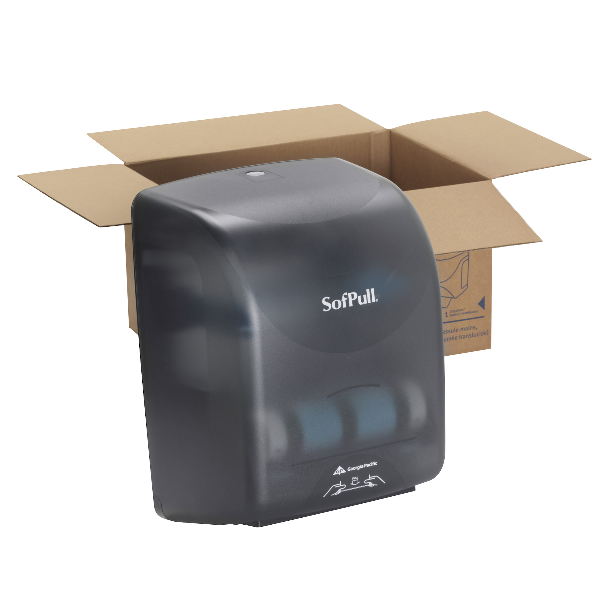 GP Pro 59489 SofPull Mechanical Hardwound Roll Towel Dispenser - Smoke ...