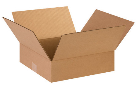 14" x 14" x 4" Flat Corrugated Box 32ect - C14144 | Commercial ...