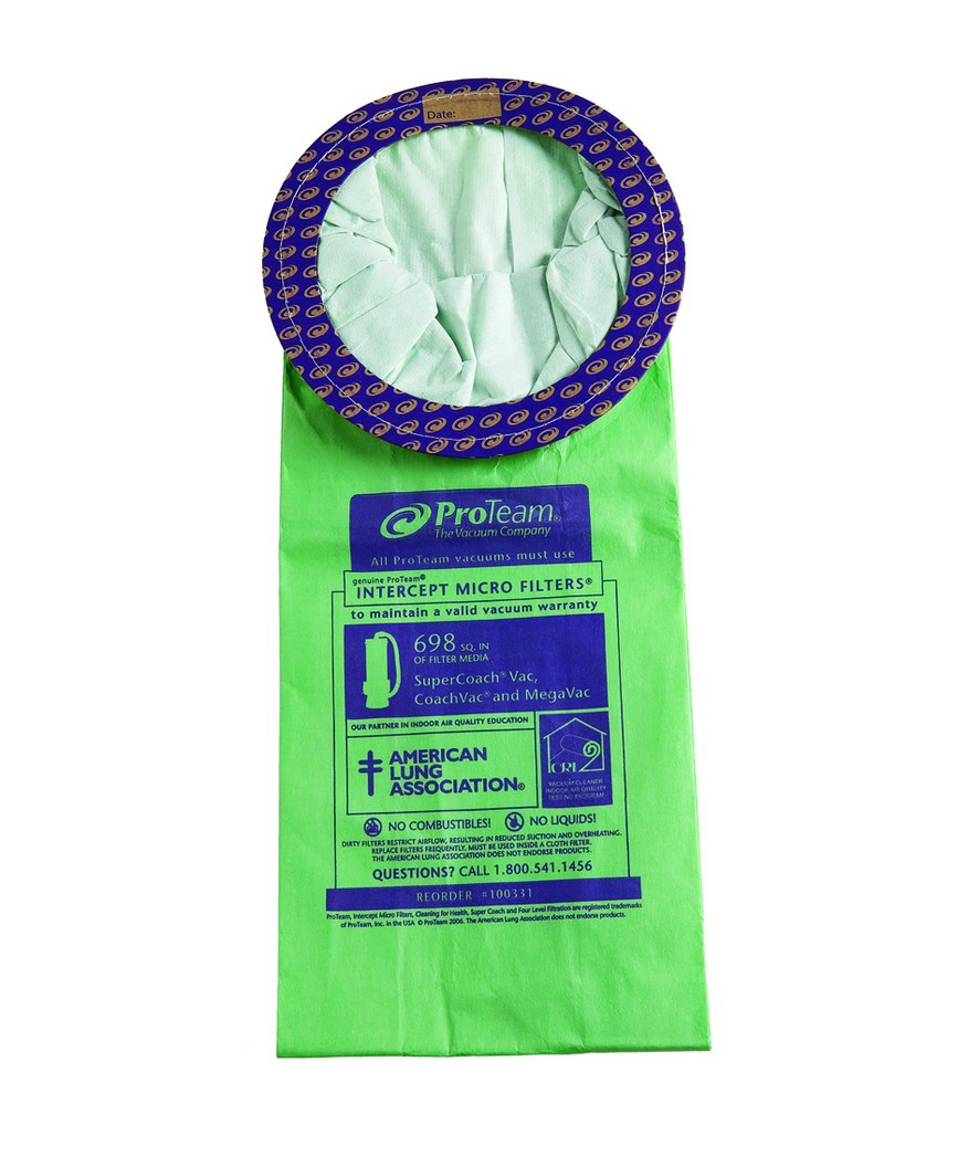 ProTeam Intercept Micro Filter Bags for Super Coach Backpack Vacuum ...