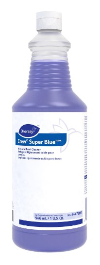 Diversey Crew Super Blue Mild Acid Bowl Cleaner 94476081 - 32 ounce ...