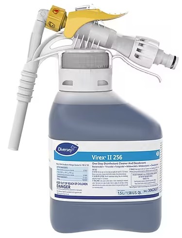 Diversey Virex II 256 Disinfectant Cleaner 3062637 - 1.5 Liter RTD, 2 ...