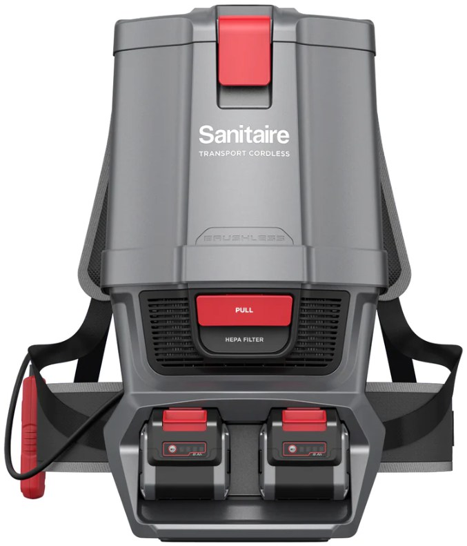 Sanitaire TRANSPORT Cordless Battery Backpack Vacuum SC580A w/ Wand and ...