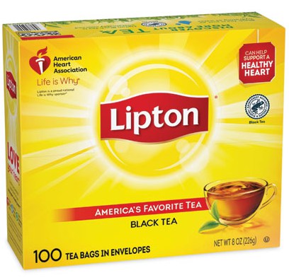 Lipton Black Tea Bags - 100 Count - 49452 | Commercial & Industrial ...