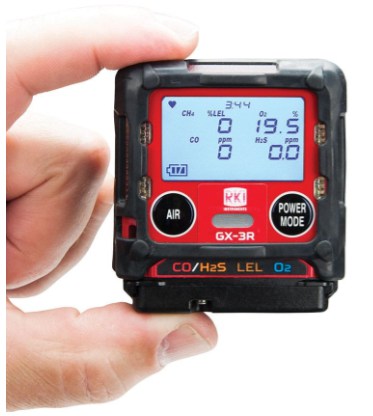 RKI Instruments GX-3R 72-RA-D Confined Space 4 Gas Monitor with 12 VDC ...