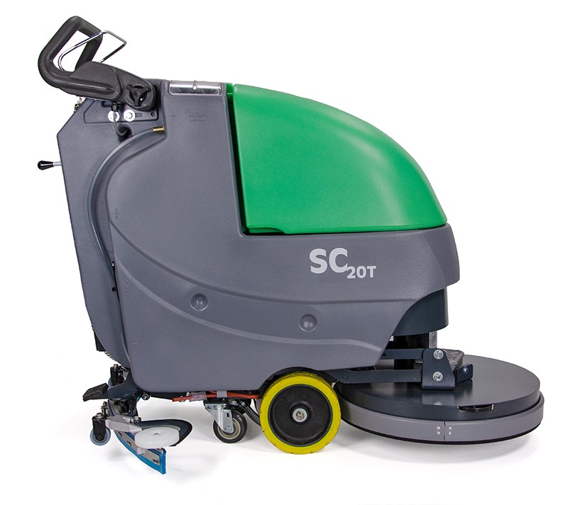 S-TECH SC20T 20 inch Traction Driven Walk Behind Automatic Scrubber ...