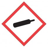 2" x 2" Pictogram Gas Cylinder Labels - Red, White & Black, 500 per ...